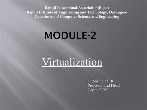 Module 2 Virtualisation And Its Concepts Pptx