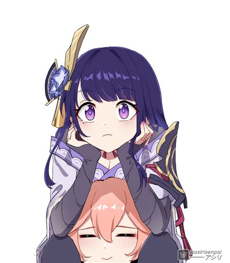 Raiden Shogun And Yae Miko Genshin Impact Drawn By Asiri Senpai Danbooru