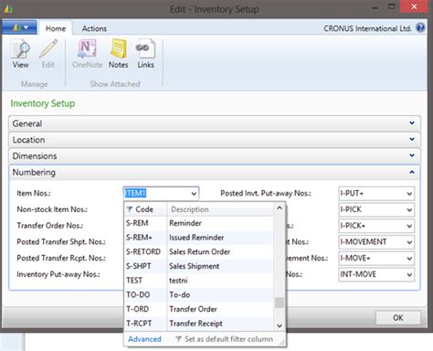 setting up number series in microsoft dynamics nav 2013