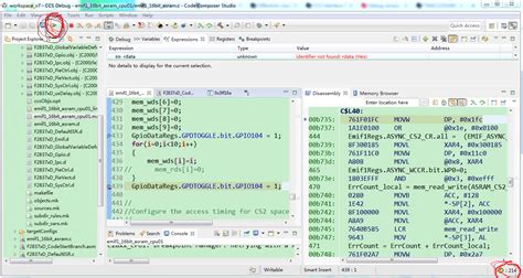 Ccstms320f28377d The Different Between Run And Step Run In The Ccs