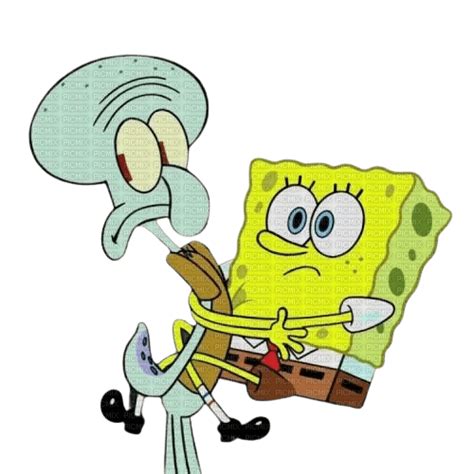 Squidbob Hug Squidward Spongebob Yaoi Hug Friends Love Free Png Picmix