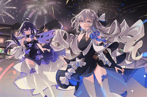 Bronya Rand And Seele Honkai And More Drawn By Emmikn Danbooru