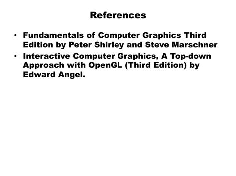 Computer Graphics Computer Science And Information Technology Ppt