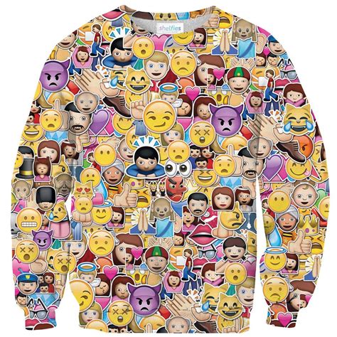 Emoji Invasion Sweater By Shelfies Sweaters Emoji Warm And Cozy