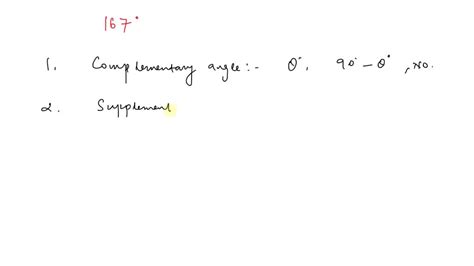⏩solved find if possible the complement and supplement of the… numerade