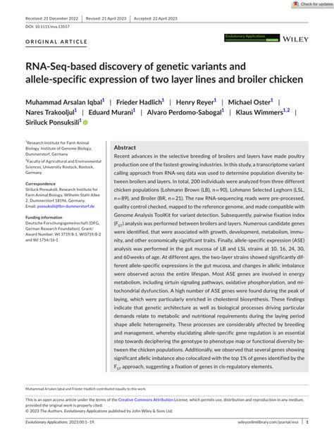 pdf rna‐seq‐based discovery of genetic variants and allele‐specific