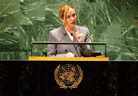 Prime Minister Melonis Speech At The 78th United Nations General