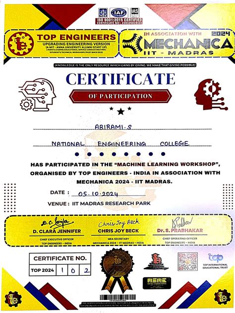 Abirami S On Linkedin Machinelearning Iitmadrasresearchpark Topengineers Workshop