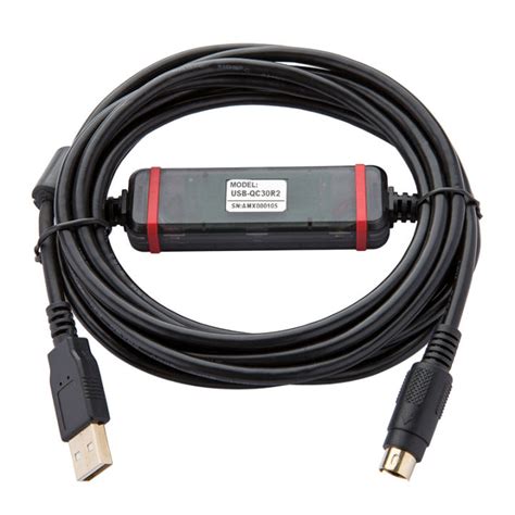 Usb Qc30r2 Programming Cable For Mitsubishi Q Series Plc Melsec Usb Rs232 Data Download Line