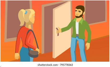 Guy Opening Door For Girl