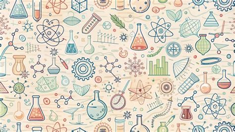 Science And Technology Seamless Pattern Premium Ai Generated Image