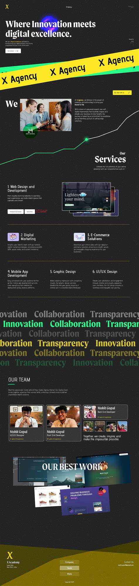 X Agency Ui Design By Mannmogkala On Dribbble