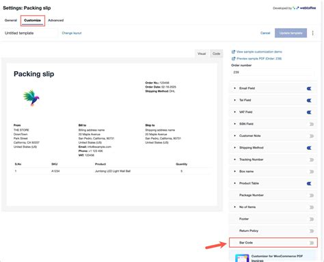 Adding Barcode To Woocommerce Invoices