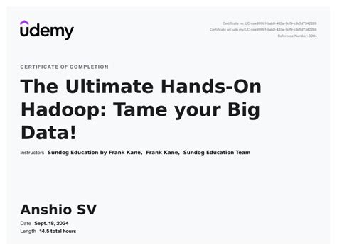Bigdata Hadoop Dataengineering Learningjourney Anshio S V