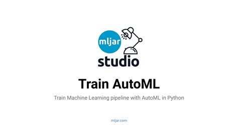 Train Automl In Python Mljar