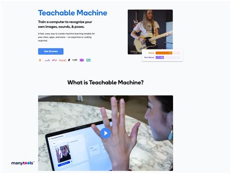 Teachable Machine Ai Developer Tools Sites Like Teachablemachine