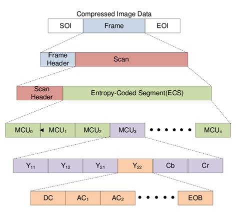 Jpeg Bit Stream Structure Modified Version Original Version From Of