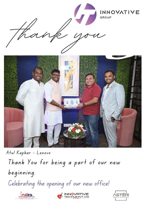 Lenovo Newbeginnings Officeopening Valuedpartnership Growthandcollaboration Vendors