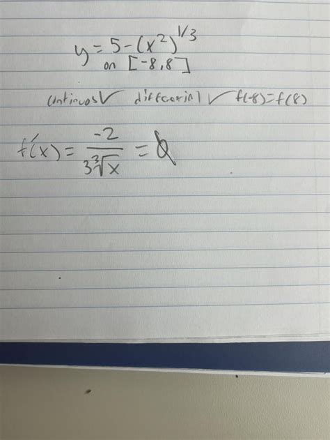 Does This Violate Rolles Theorem Struggling To Solve It Out Rcalculus