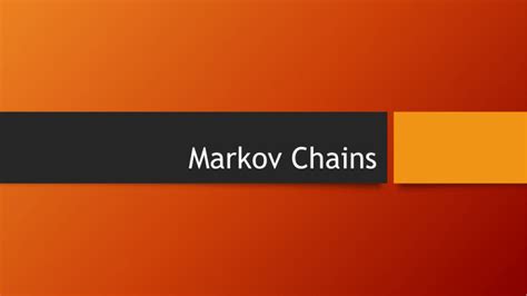 markov chains intro