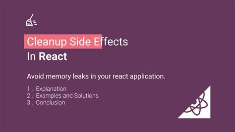 how to cleanup side effects in react by reactone medium