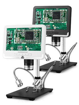 Andonstar AD206 White Digital Microscope 7 Inches LCD Screen Digital ...