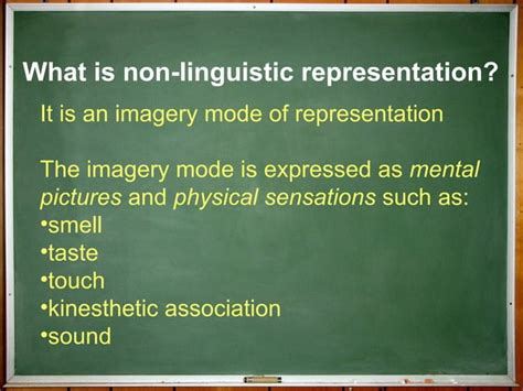 Non Linguistic Representation Ppt Education