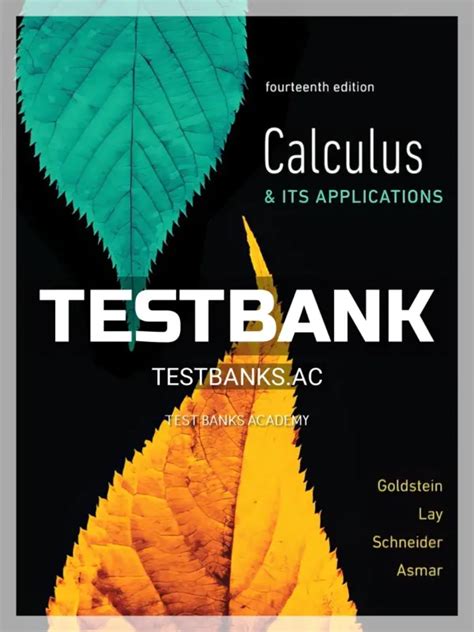 Test Bank For Calculus And Its Applications 14th Edition By Goldstein