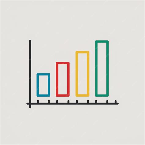 Vertical Bar Chart With Five Bars Of Different Heights Premium Ai Generated Vector