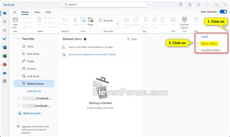 Switch Between Classic And Simplified Ribbon In Outlook For Windows 11 Windows 11 Forum