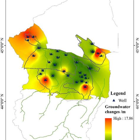 Spatial Distribution Of Contrast Coefficient Variance Of Groundwater