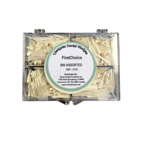 Wood Wedges Triangular Asst 500bx Dc Dental
