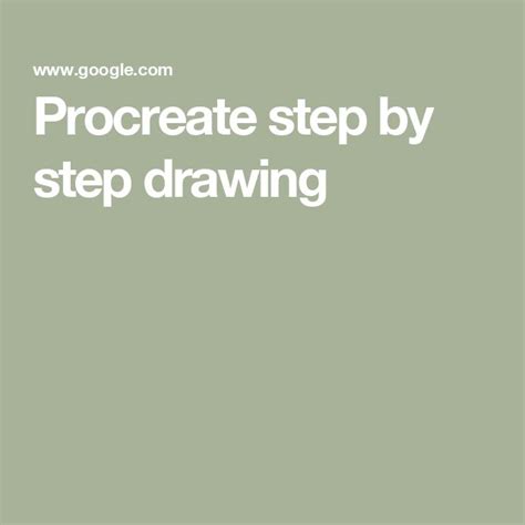 Procreate Step By Step Drawing Step By Step Drawing Procreate Drawings