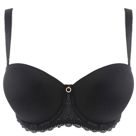 Soutien Gorge Bandeau Coque Confort Noir Aubade Lysessence Lemon Curve