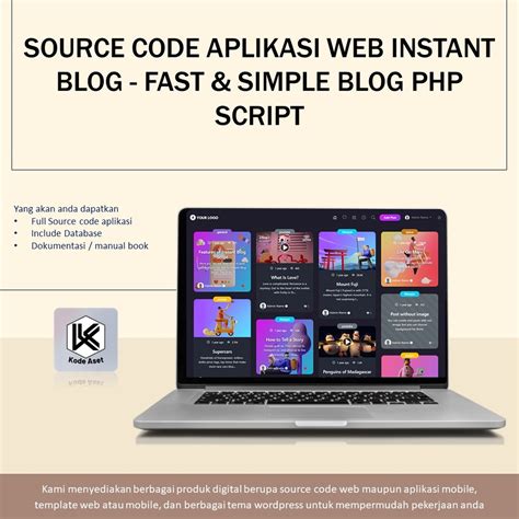 Jual Source Code Aplikasi Web Instant Blog Fast And Simple Blog Php