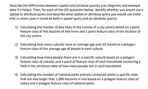 solved describe the differences between spatial and