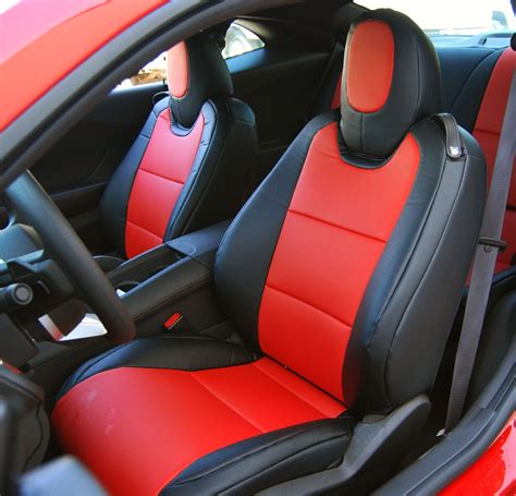 For 2010 2015 Chevy Camaro Iggee Blackred Sleather Custom 2 Front