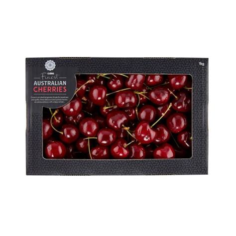 Buy Fresh Finest Cherry Tbox 1kg Coles