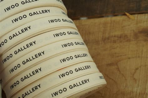 맞춤제작 리본면 브랜드 로고 인쇄 아날로그지