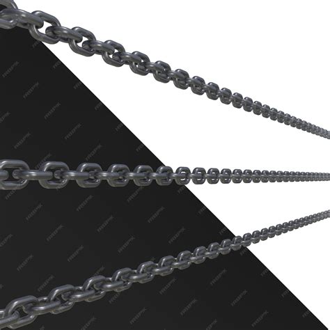 Premium Psd Steel Chains 3d Render Shapes With Chains Premium Psd Steel Chains 3d Render Shapes With Chains