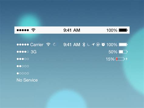 Statusbar Ios 7 Free Photoshop Psd Files Psdking
