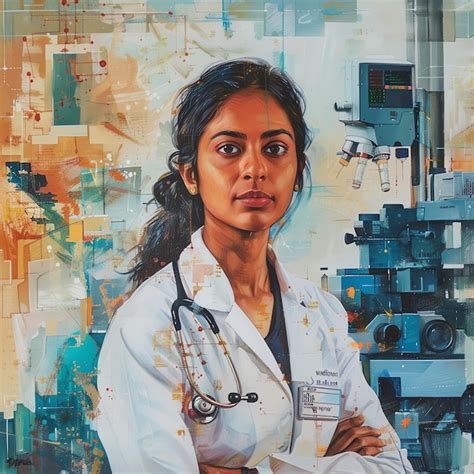 Biomedical Engineer Illustration Premium Ai Generated Image