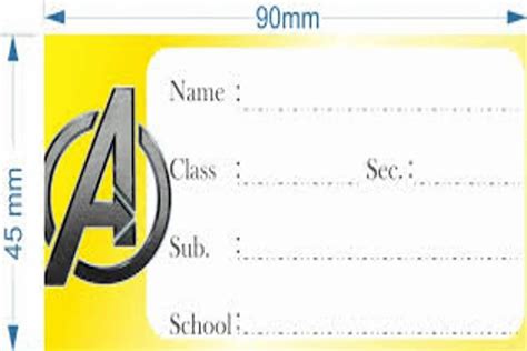 Notebook Name Sticker At ₹ 20 Piece Sivakasi Id 2855219974462