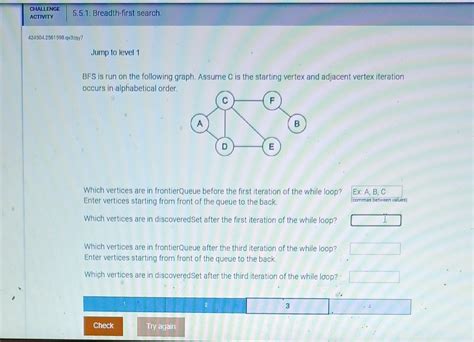 Solved BFS Is Run On The Following Graph Assume C Is The Chegg