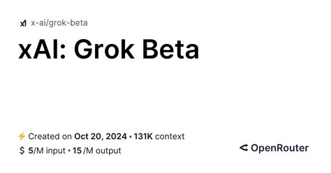 xai grok beta run with an api openrouter