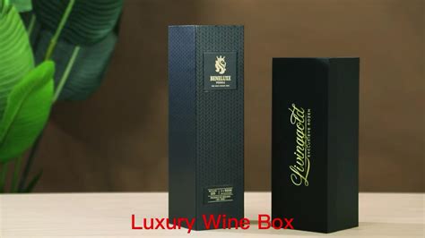 Custom Logo Luxury Rigid Paper Cardboard Wine Box Tequila Vodka Glass