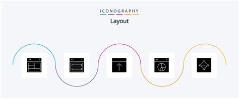 layout glyph 5 icon pack including arrow angular layout ui layout 18276726 vector art at