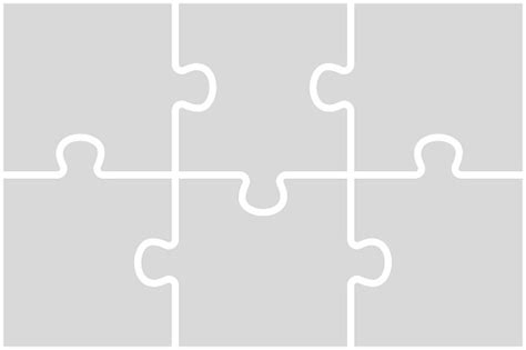 사각형 배경 직소 퍼즐 색상 별도의 조각 세부 사항 부품 배너 인포 그래픽 6에 대한 스톡 벡터 아트 및 기타 이미지 6