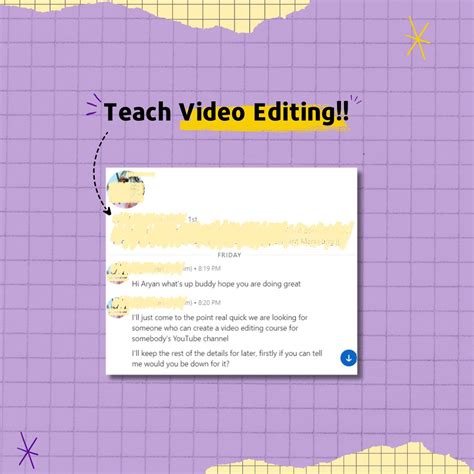 I Got A Lead To Teach Video Editing It All Began When I Posted About How To Add Storytelling To