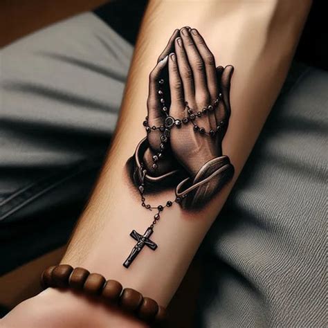 95 Divine And Meaningful Ideas For Praying Hands Tattoos That Improve